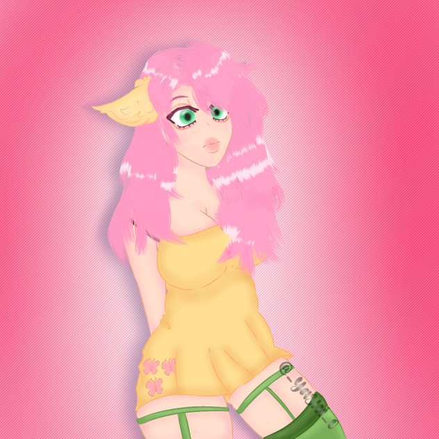 Fluttershy human! - ibisPaint