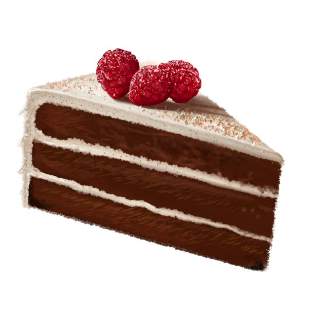 chocolate cake - ibisPaint