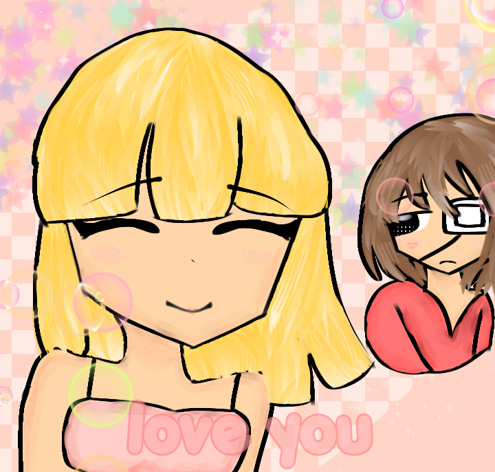 Love you ~ (⁠ ⁠ ⁠‿⁠ ⁠ ⁠)⁠♡ - ibisPaint