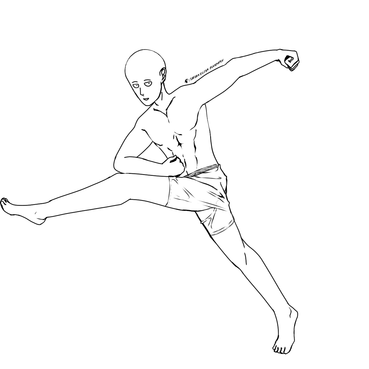 kick pose - ibisPaint