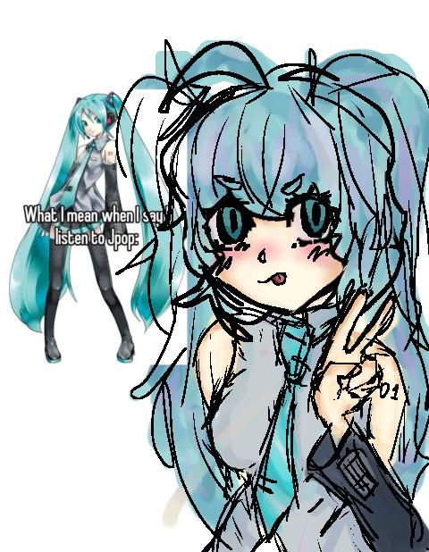 Miku(lazy) - ibisPaint