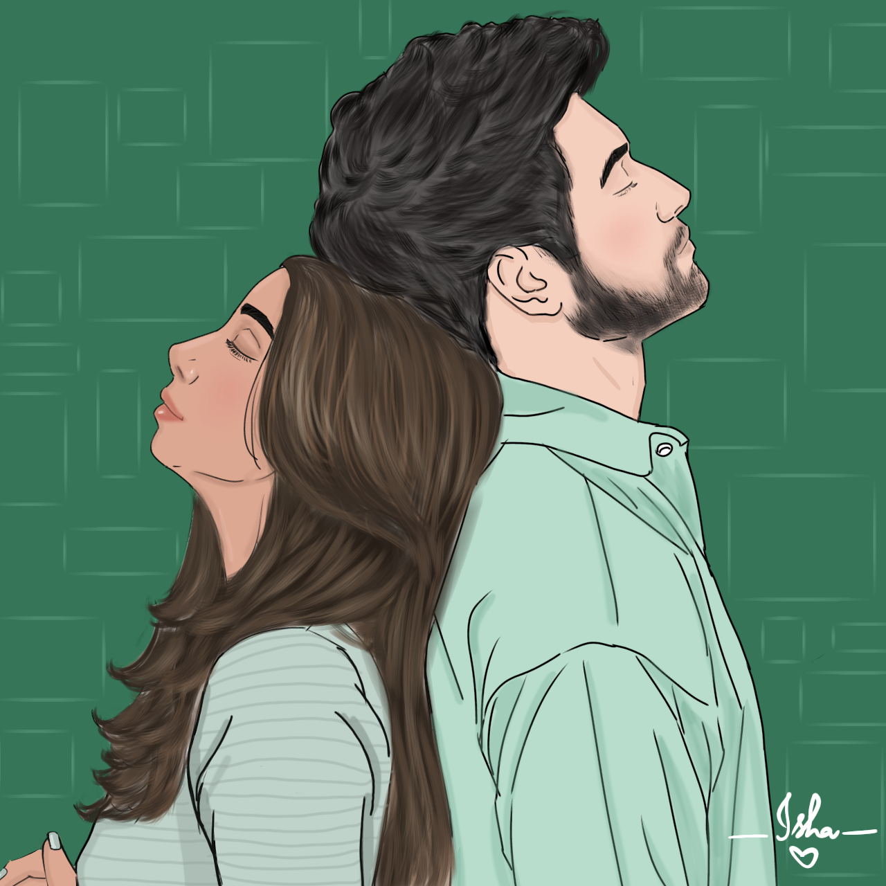 mismatched couple - ibisPaint