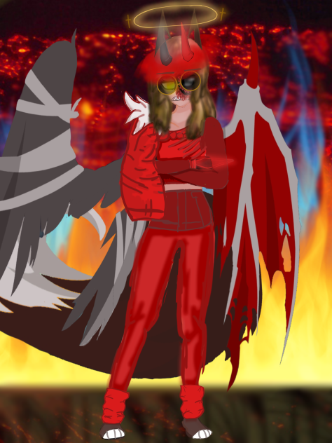 my new oc Evil form - ibisPaint