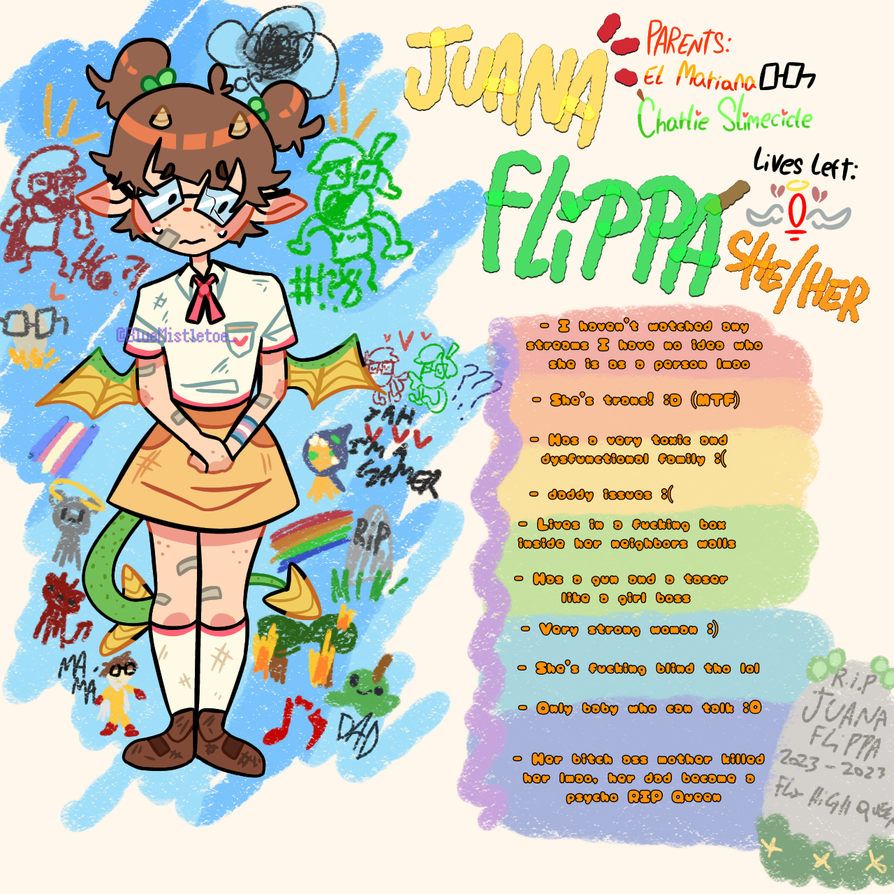 Juana Flippa Qsmp design - ibisPaint