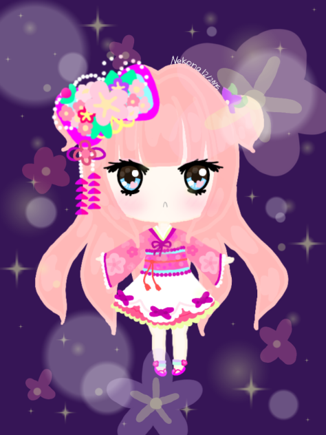 Pink Kimono ( Kammy ) - ibisPaint