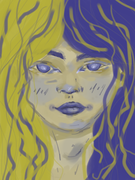 เหลืองน้ำเงิน(yellow-blue) - ibisPaint