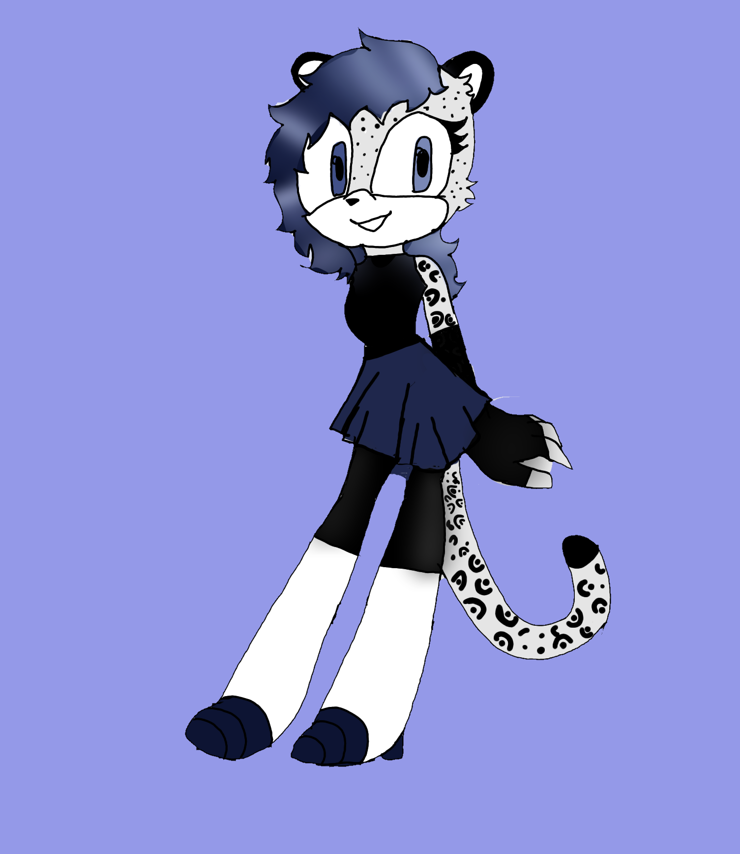 Sasha the Snow Leopard!(Sonic oc) - ibisPaint