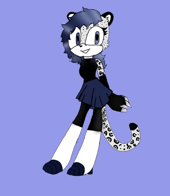 Sasha the Snow Leopard!(Sonic oc) - ibisPaint