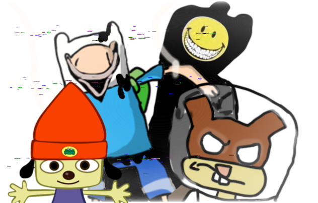 sandy & parappa vs F1nn - ibisPaint