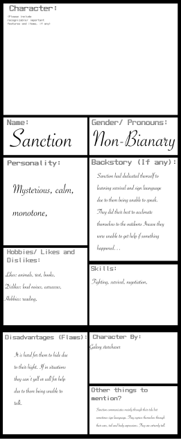 Venus character sheet - ibisPaint