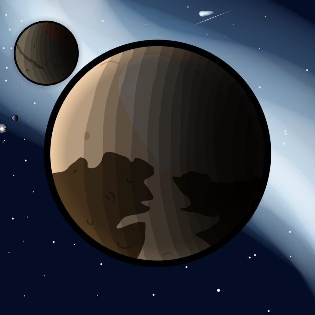 Pluto And Charon - ibisPaint