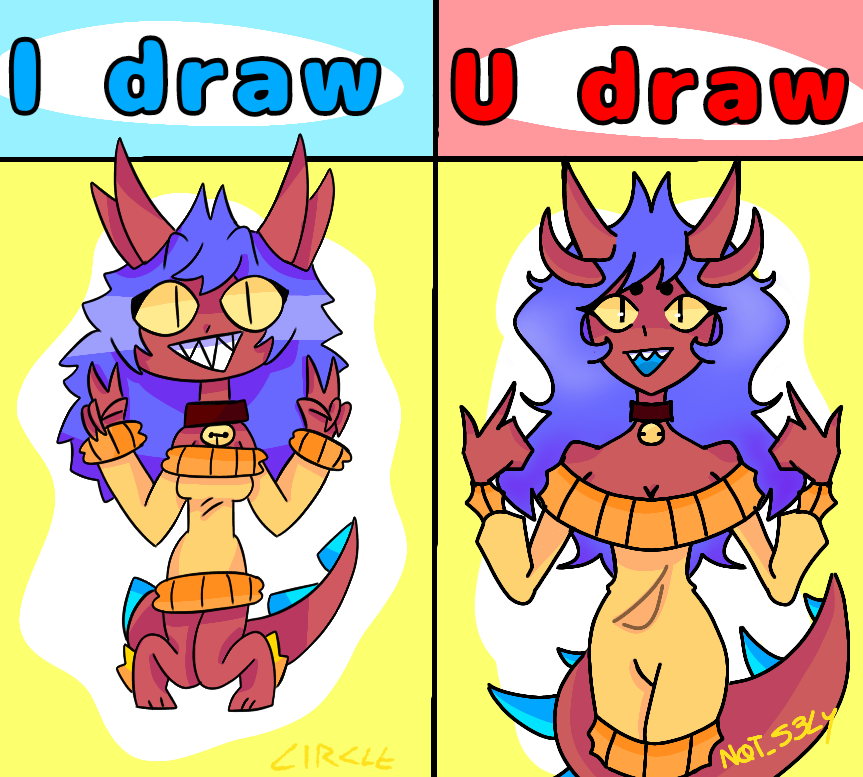 Collab with circle - ibisPaint