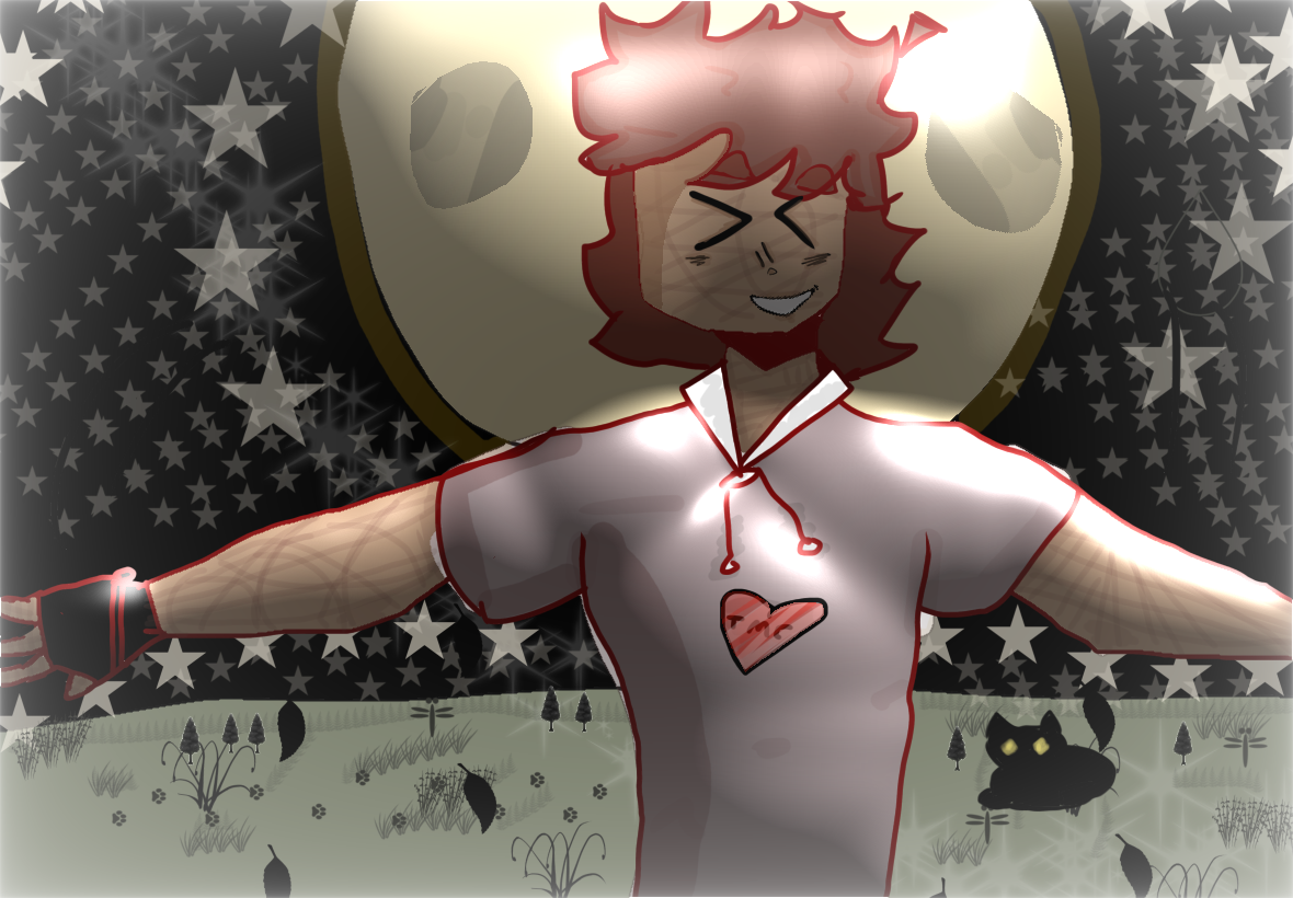 Mark Heathcliff infront of the moon! =3 - ibisPaint