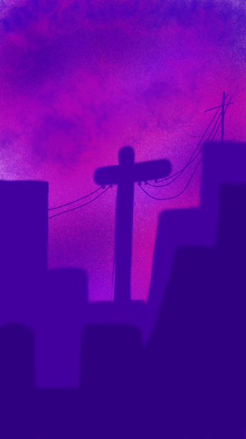 My locality in night - ibisPaint