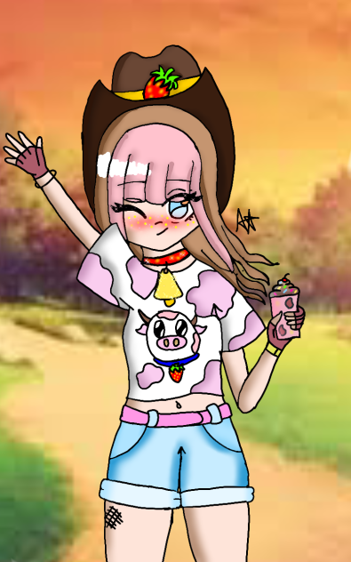 Strawberry Cowgirl - ibisPaint