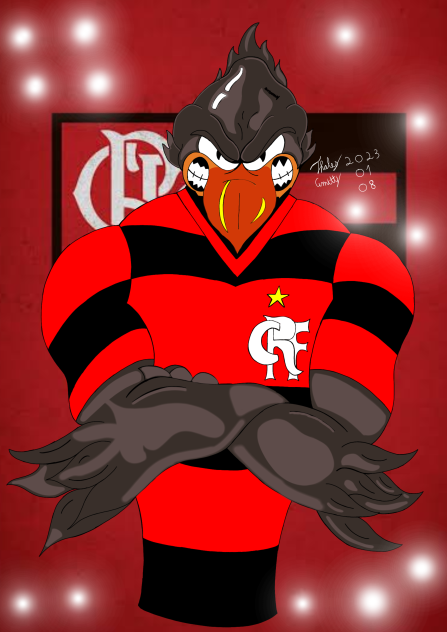 Urubu do Flamengo (mascote) - ibisPaint