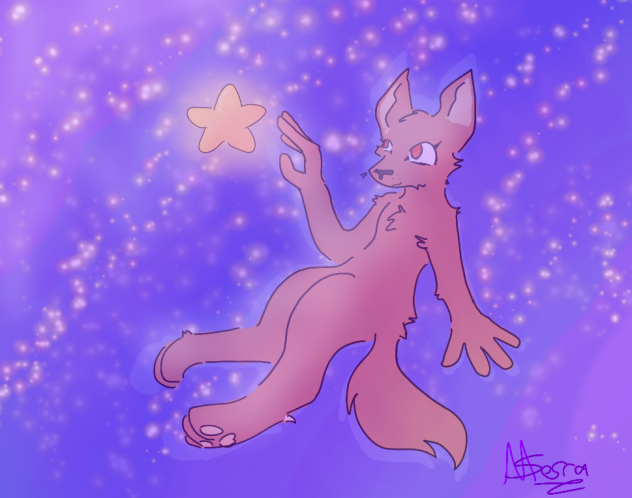 the Wolf in the galaxy - ibisPaint