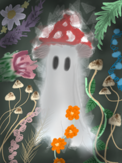 🍄🌸Ghost mushroom🌸🍄 - ibisPaint
