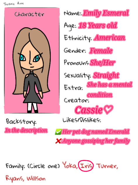 The Whisper (TW) Character Sheet #TWCS - ibisPaint