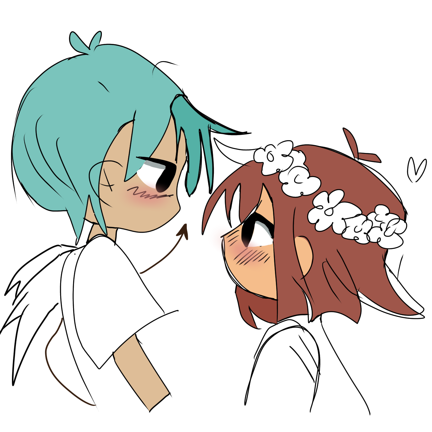 My oc and her Girlfriend - ibisPaint