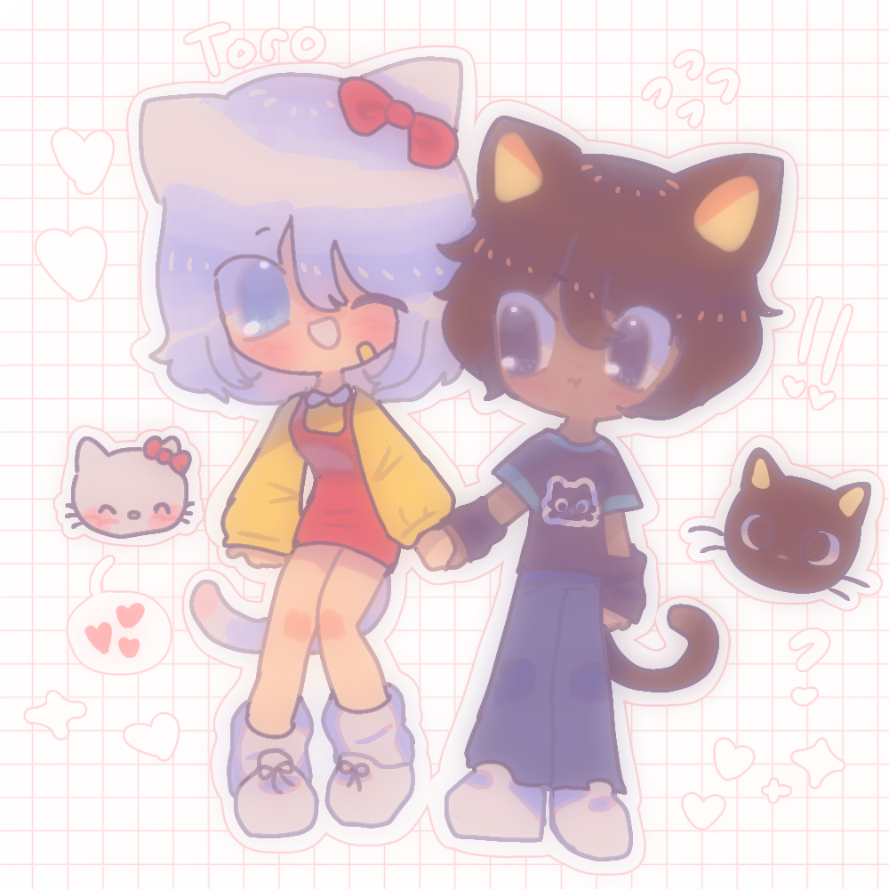 Hello kitty and choco ᰔ - ibisPaint