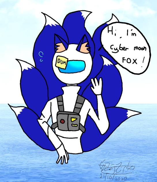 CyberMoon Fox - ibisPaint