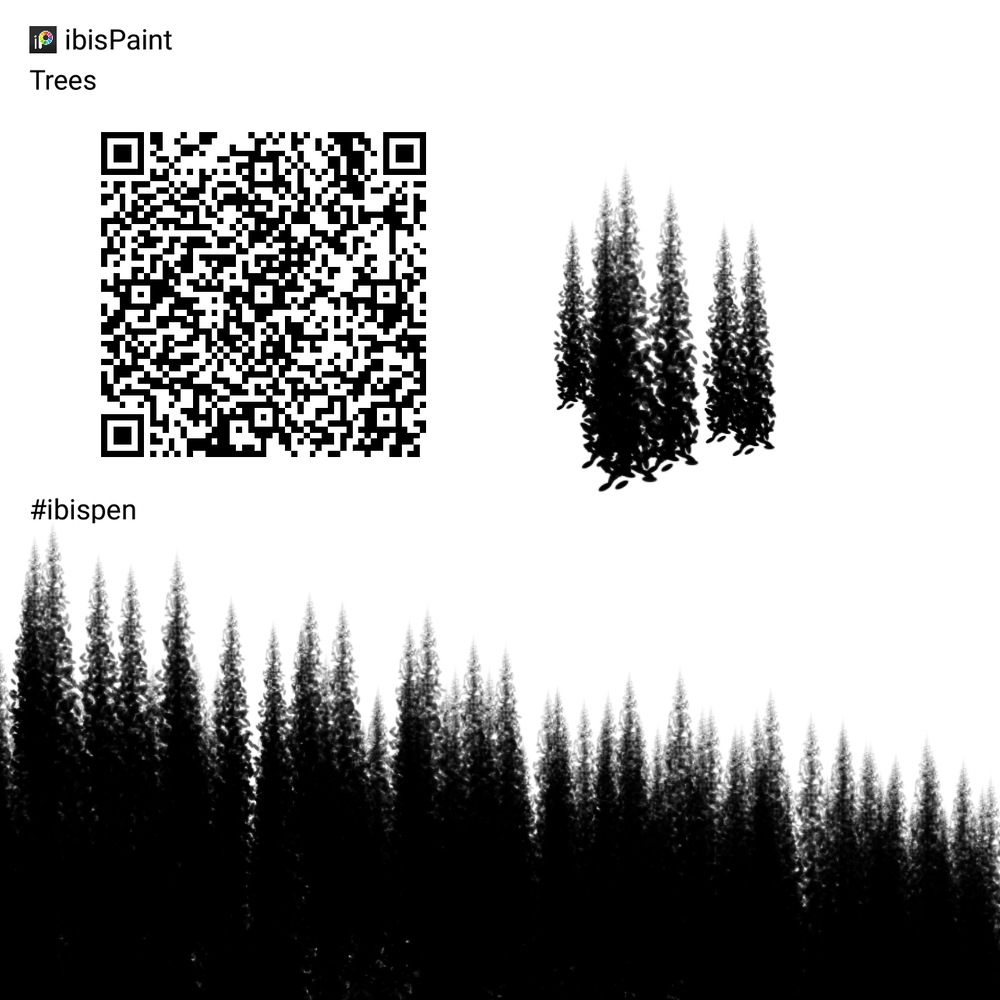 Trees brush - ibisPaint