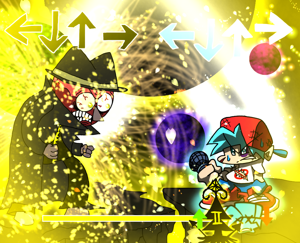 FNF Vs. 2# Ascension of God Rage - ibisPaint