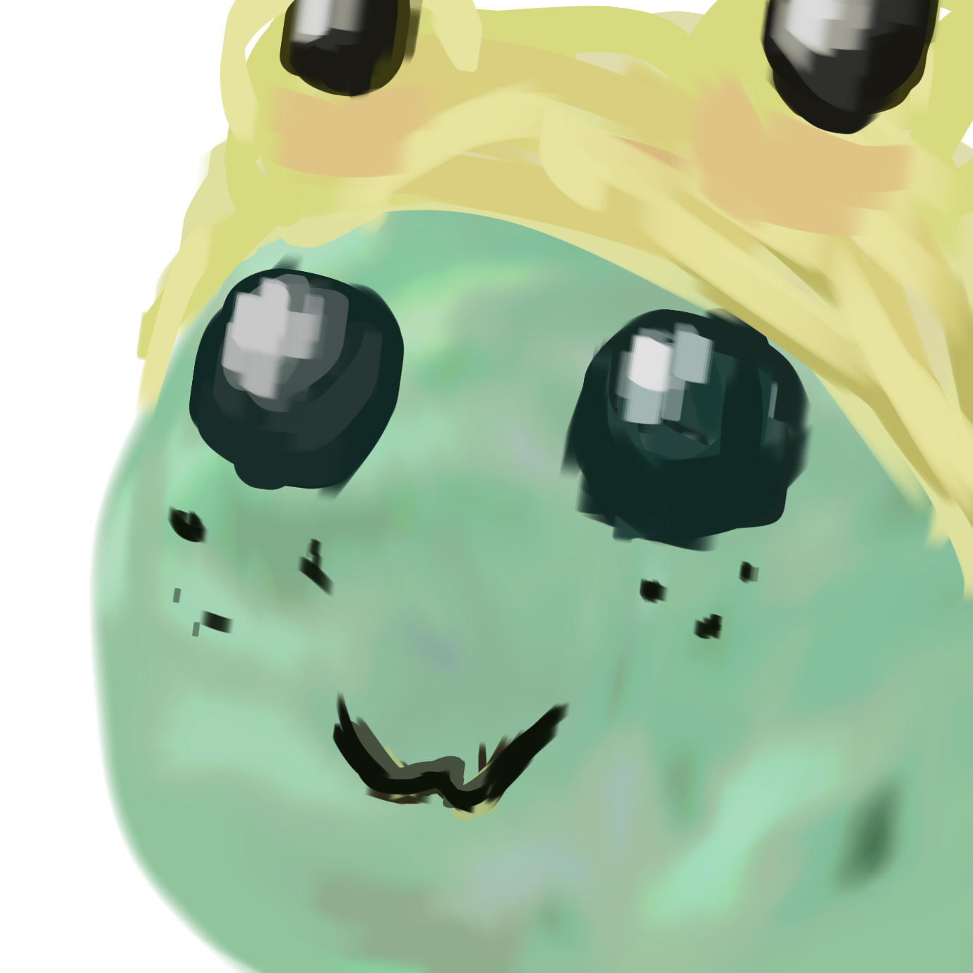 frog with frog hat 🐸💚 - ibisPaint