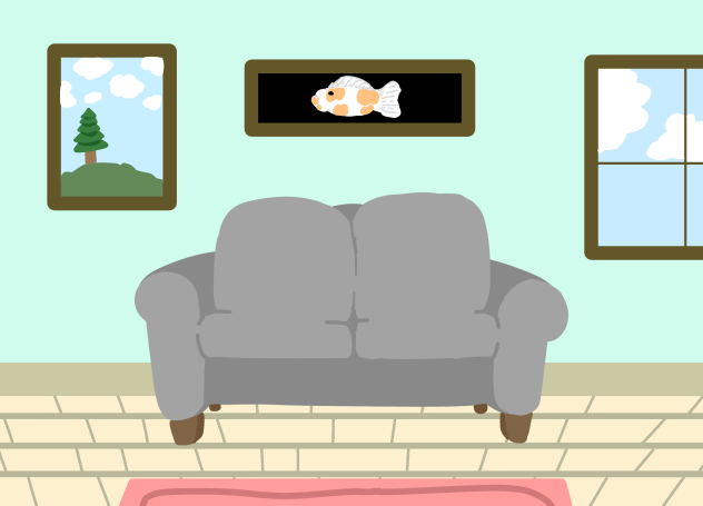 Living room background - ibisPaint