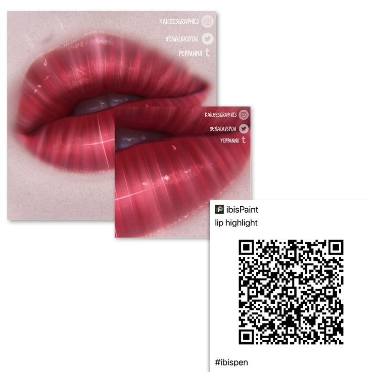 Lip lighting - ibisPaint