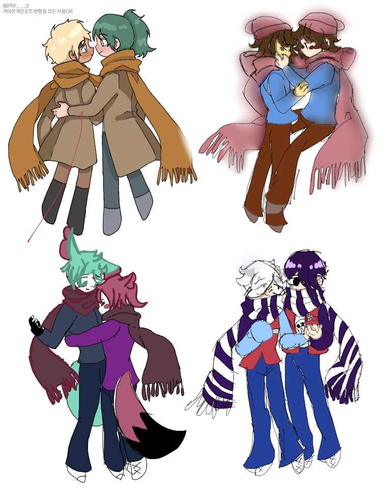 scarf collab (no ship frisk x chara) - ibisPaint