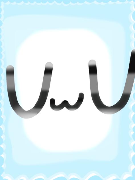 UwU With A LightBlue Background - ibisPaint
