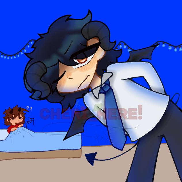 Ore in a long sleeve white polo and tie - ibisPaint