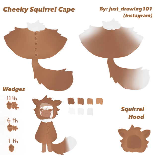 Squirrel Cape Set - ibisPaint