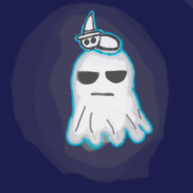 ghost and cat - ibisPaint