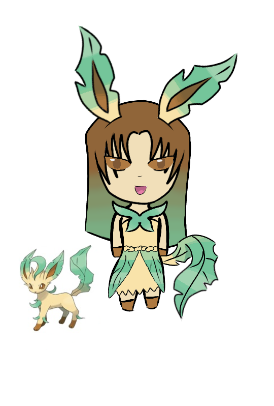 Leafeon power up - ibisPaint