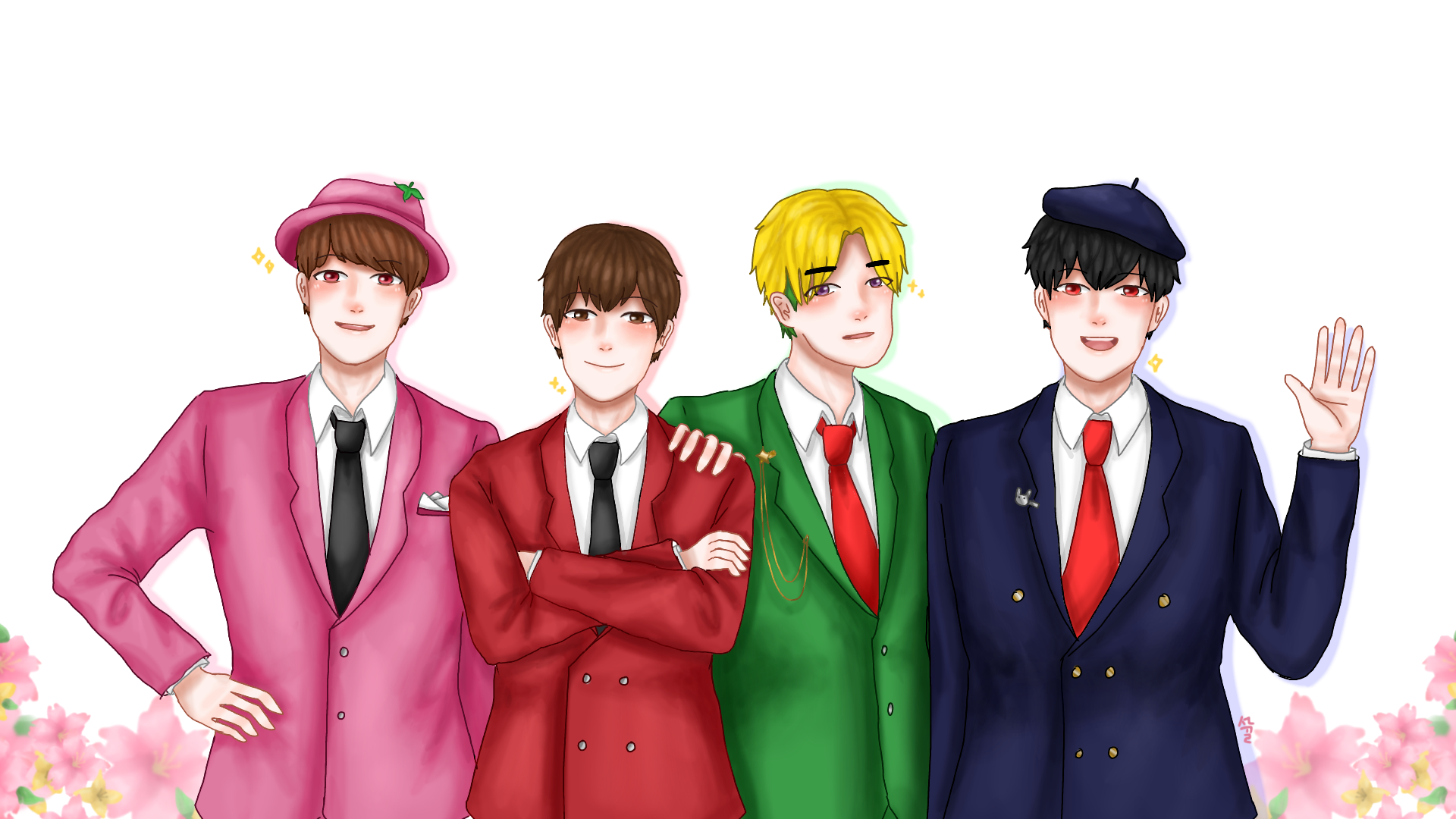 Korean Youtuber Ddotty and his crews - ibisPaint