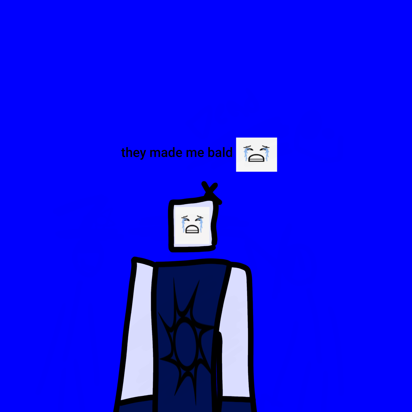 they made me bald bro - ibisPaint
