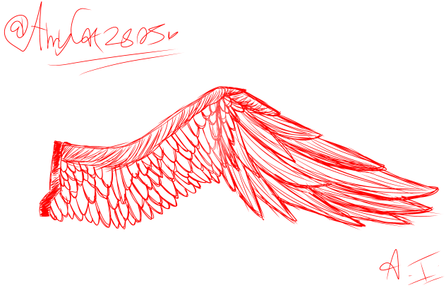 Random wing practice - ibisPaint