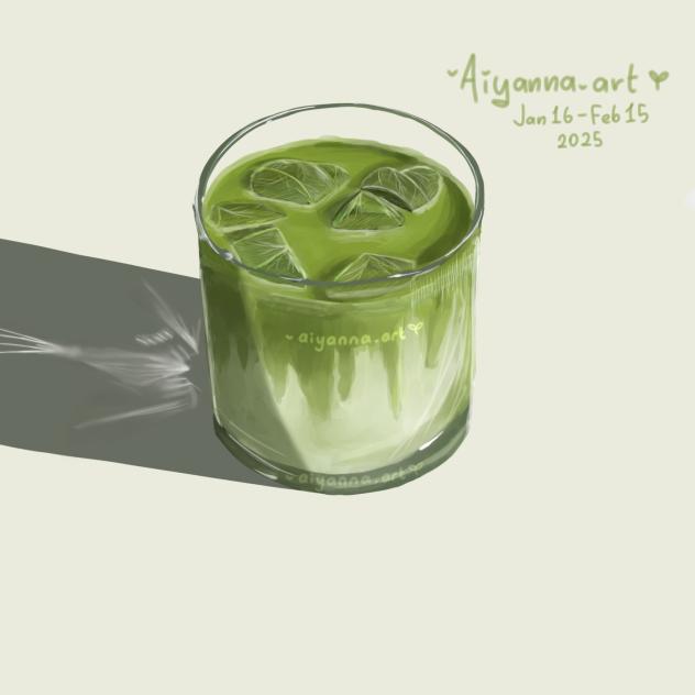 matcha latte 🍵 - ibisPaint
