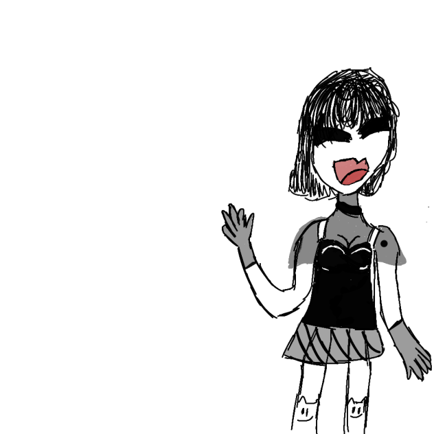 waving girl - ibisPaint