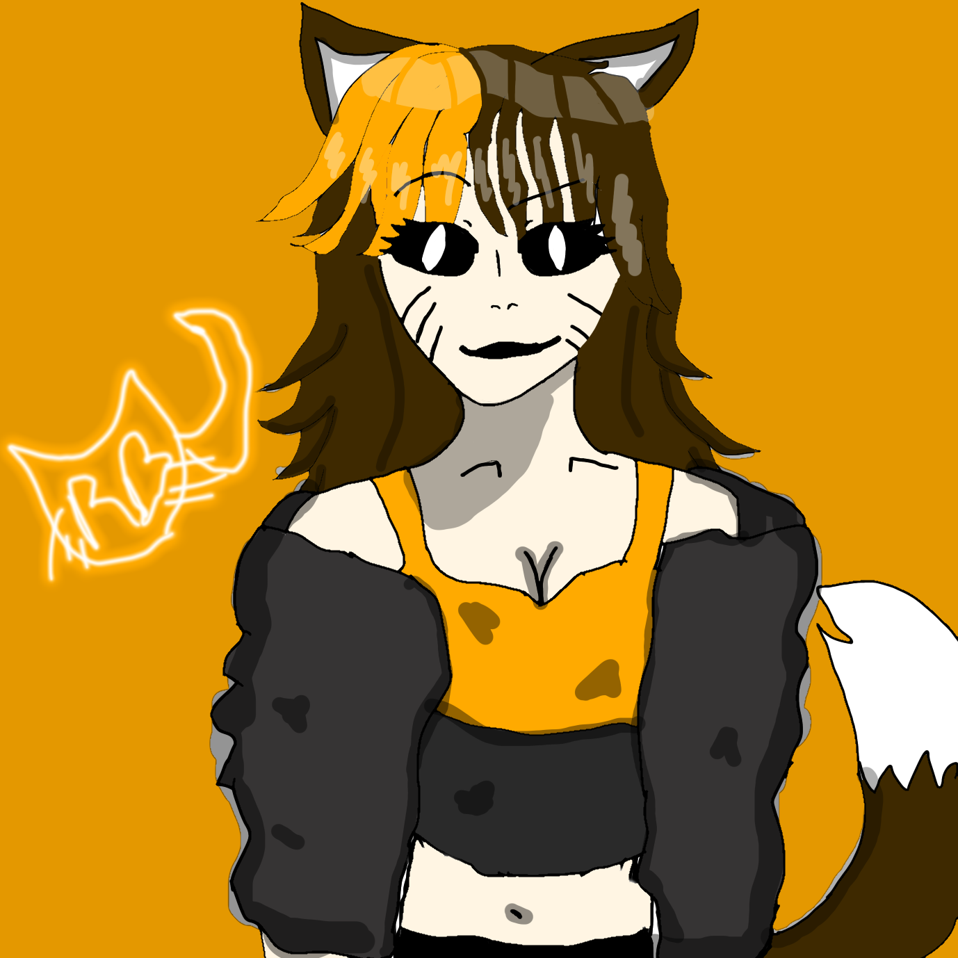 My oc without ponytail - ibisPaint