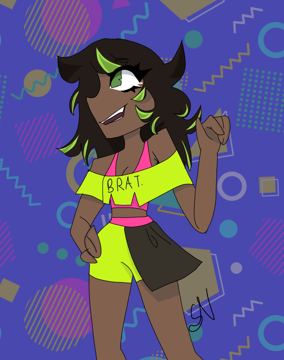 Modern 80s be like (kiddish) - ibisPaint