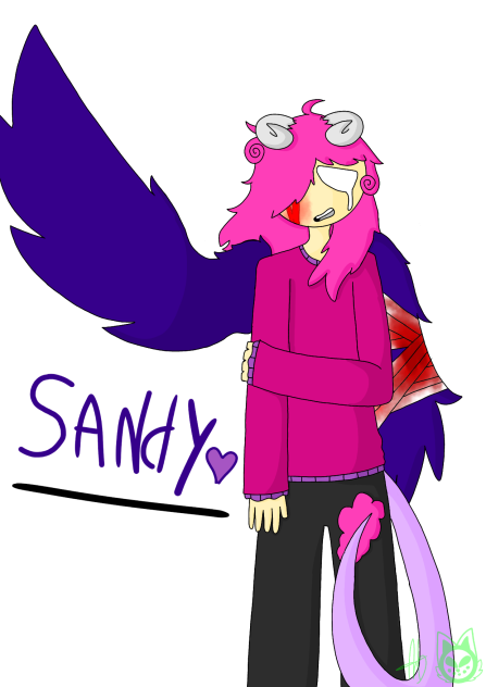Sandy (redraw) warning blood - ibisPaint