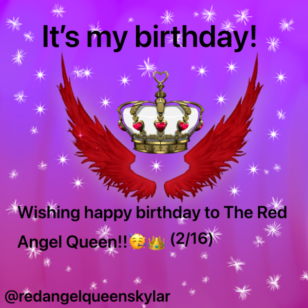 Red Angel Queen Birthday - ibisPaint