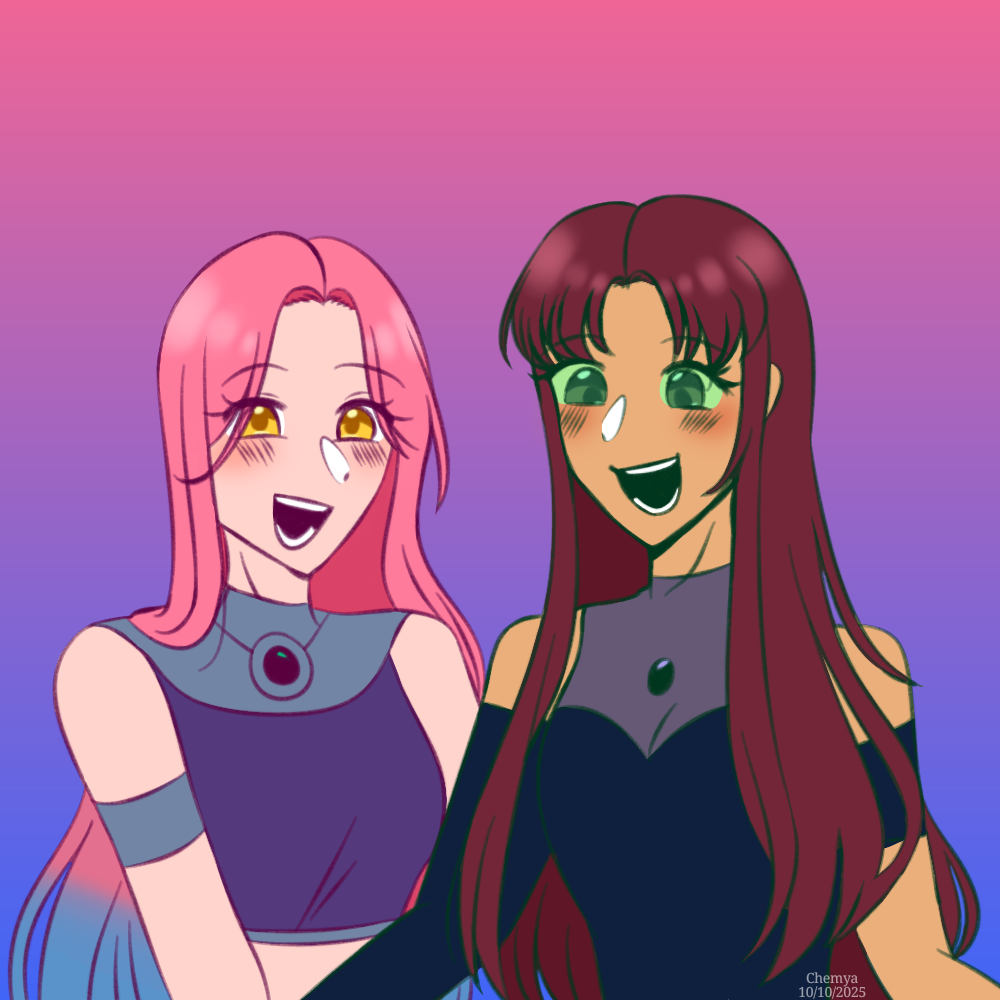 Mizi and Starfire - ibisPaint