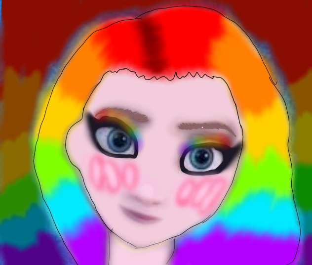 rainbow Elsa - ibisPaint