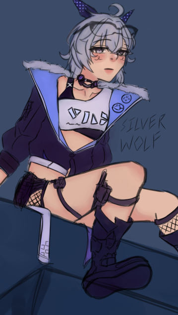 silver wolf X3 (wip) - ibisPaint