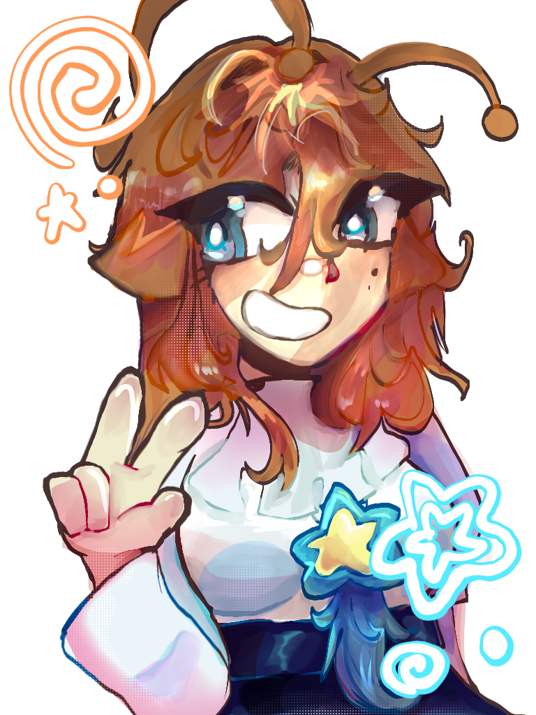 orange extra terrestrial - ibisPaint